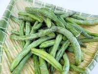 China OU KOSHER Vacuum Fried String Bean Crispy Vegetable Snack 5kg Bulk for sale