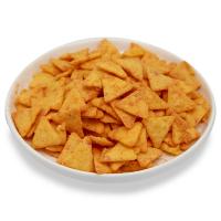 China Baked Triangle Corn Rice Crackers 12 Months Shelf Life OEM Flavored Biscuits for sale
