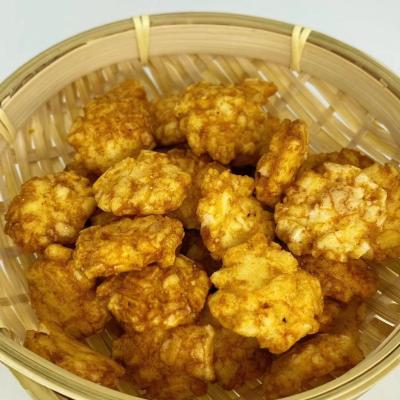 China BBQ Flavor Rice Cracker Snacks Oriental Deep Fried Rice Crackers for sale