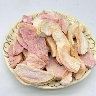 China Wholesale Freeze Dried Peach Slices Natural FD Peach No Sugar Freeze Dried White Peach Fruit For Snack Cereal Bakery for sale