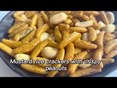 De Crescent Shape Japanese Rice Crackers Gepufte Cracker van de Zeewierrijst