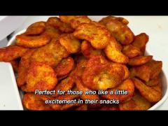 Sabor picante Fava Bean Snack Chili Coated Broad Bean Chips 5kg