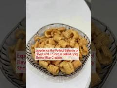 Ervaar de perfecte balans tussen smaak en kruimels in gebakken kruidige garnalen rijst crackers