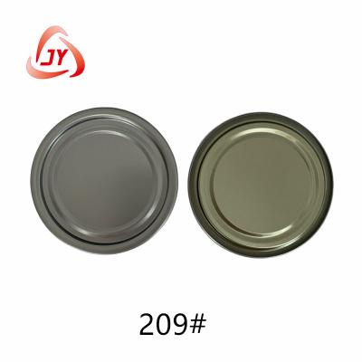 China 209# ((62.3mm) TFS Fin duro abierto Capa de la lata de alimentos blanca y normal.Envasado de alimentos en venta