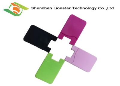 Cina Titolare della carta adesivo del telefono cellulare del silicone, titolare della carta astuto del cellulare del portafoglio in vendita