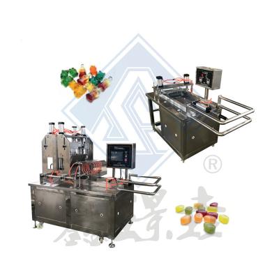 China 220V Semi-automatic Pectin Soft Candy Gel Pouring Machine for Confectionery Production for sale