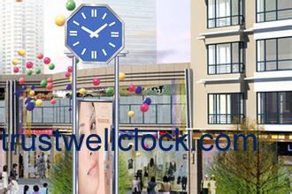 China city street clocks with movement motor mechanism double faces 3 feet 4feet 5 feet 6 feet 7feet dia for sale