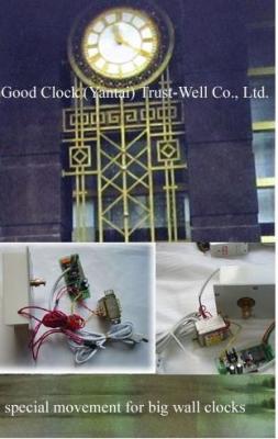 China movement/mechanism for big wall clocks, platform station time system for sale