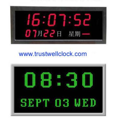 China LED digital displaying clocks for sale