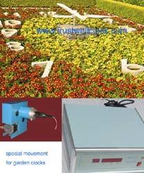China garden clock, movement/mechanism for garden clocks, flower clock, mechanism/movement for flower clocks GPS synchronized for sale