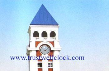 China Four Face Tower Clock with GPS Controller Stepper Motor Movement 0.6m-10m for sale