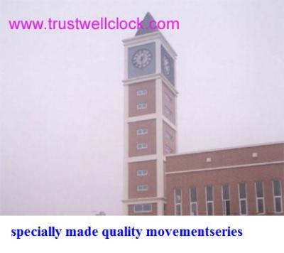 China Large Custom Tower Wall Clock Movement 0.6m-50m Stepper Motor for Building and Floral Clocks for sale
