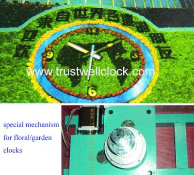 China garden floral flower clock up to 3m 4m 5m 6m 7m 8m 10m diameters with 2 3 hands-GOOD CLOCK YANTAI)TRUST-WELL CO LTD. for sale