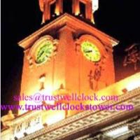 China GPS Synchronized Tower Clock 1-4 Faces Two or Three Hands Backlit 0.6-10m for sale
