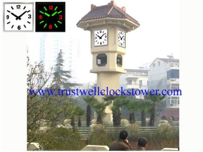 four 4 sided tower building clocks with hour bell stiking 2.4m 2.5m 3m - Good Clock(Yantai) Trust-Well Co.,Ltd