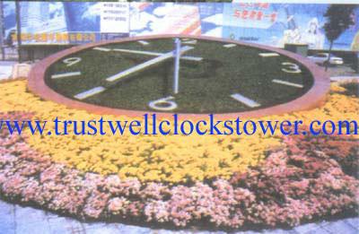 China floral clocks  and movement motor 3m 5m 4m 6m 5m 7m 8m 9m 12m diameters - Good Clock(Yantai) Trust-Well Co.,Ltd for sale