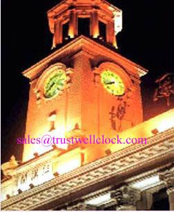 China Three Sides Tower Clock 1.5m 59inch Diameter with Stepper Motor Movement for sale
