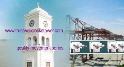 China Tower Building Clock Four 4 Faces 80cm Diameter Stepper Motor Movement for sale