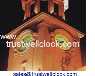 China Four Face Tower Clock with GPS Synchronization 0.6m to 10m Diameter Stepper Motor for sale