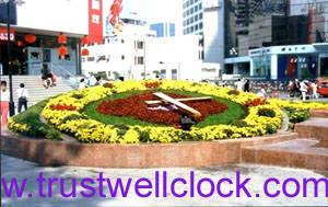 China floral clocks/garden clocks/flower clocks  -  Good Clock(Yantai) Trust-Well Co.,Ltd for sale