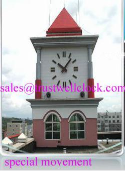 China top quality clocks tower and movement/mechanism 120cm 160cm 180cm diameters for sale