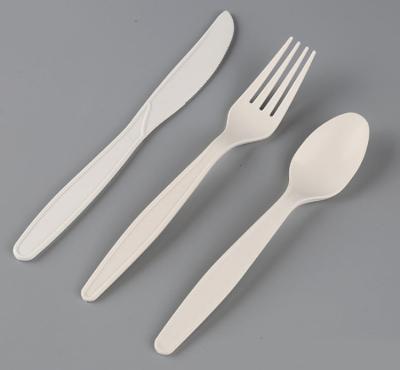 중국 더 크고 더 긴 옥수수 전분 물자 칼붙이 생물 분해성 Compostable 칼붙이 고정되는 팩 환경 친화적인 판매용