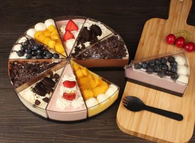 중국 160개 밀리람베르트 트라이앵글 버릴 수 있는 무스 컵 PS 투명하 푸딩 플라스틱 컵 판매용