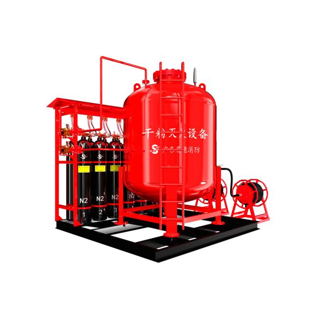 Fixed Dry Powder Fire Extinguishing System Triethyl Aluminum Production and Storage Places