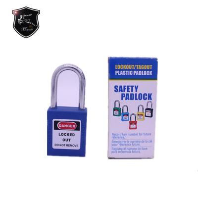 China BO G01  38mm short shackle steel safety lockouts with ABS material for sale
