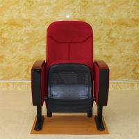 China Foldable Stackable Red Cinema Hall Chairs With High Density Molded Foam for sale