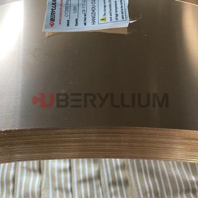 Cina Il rame laminato a freddo del berillio spoglia il carattere duro di spessore di 2.0mm in vendita