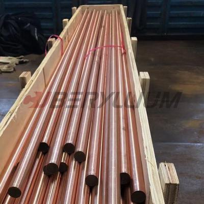 Cina CuCo1Ni1Be Barre di rame di berilio CW103C Cobalt Nickel Berillium Copper Round Bar in vendita