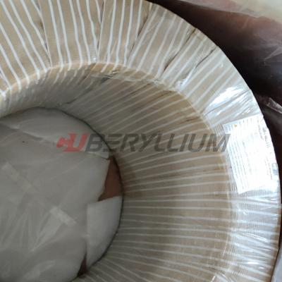 China Strip Form Beryllium Copper 0.25mm X 15mm 260 - 310HV RWMA Class 4 for sale