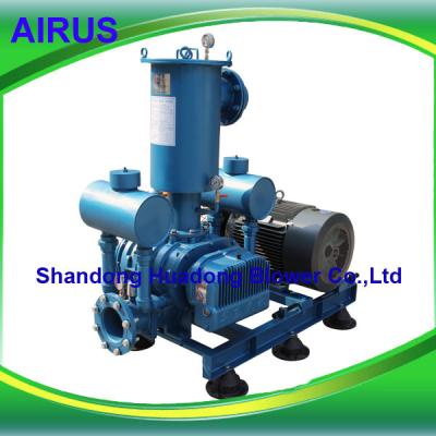 China AIRUS BLOWER HDSR ROOTS VACUUM PUMP TRI LOBE AIR BLOWER PUMP for sale