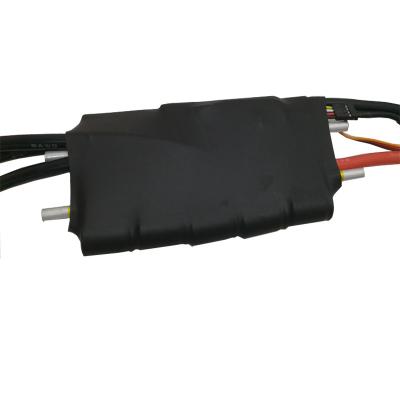 China Controladores sem escova pretos da velocidade dos barcos 300A 16S de RC com conector de 8.0mm à venda