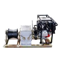 China 5000kg 5Ton Petrol Cable Pulling Winch Machine With Belt Driven for sale