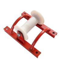 China 5KN 10KN Straight Cable Roller Steel Frame Cable Roller Straight for sale