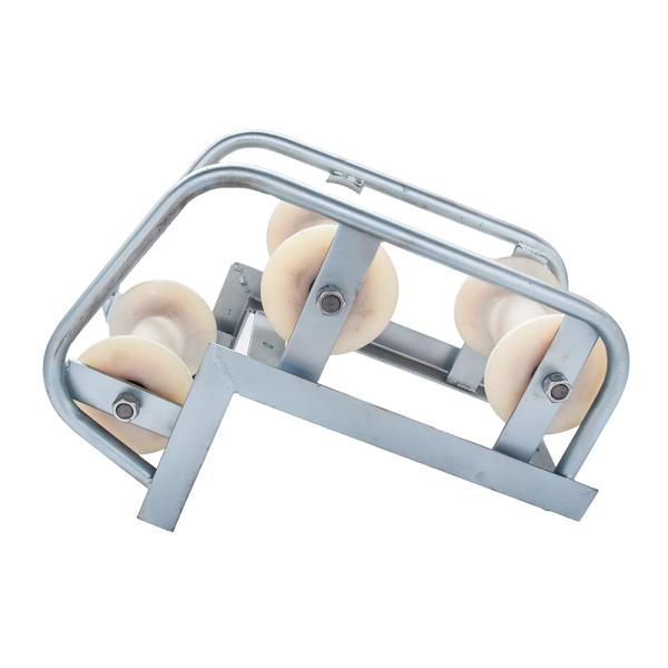 Quality Bending Radius 450mm Three Wheel Pulley Protecting Tackle With Three Wheels for sale