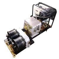 China 5T Double Drum Engine Powered Winch long life for sale