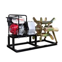 China Blade Type Gasoline Cable Pulling Winch Machine Pay Off And Take Up Winch Machine for sale