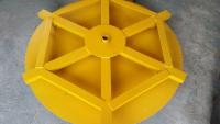 China Automatic Rotation Cable Drum Roller Stand 50KN Hydraulic Drum Jack for sale