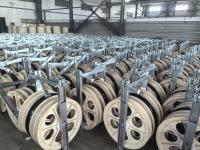 China Simple Bundle Stringing Blocks / Cable Bundling Trolley Prevent Wear for sale