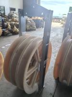 China Simple Bundle Stringing Blocks / Cable Bundling Trolley Prevent Wear for sale