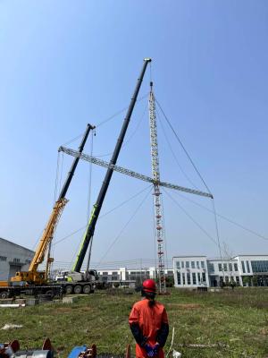 China Double-jib Ground Mounted Gin Pole with 110t·m Rated Lifting Moment, 202M Max Height, and Aluminum Alloy Construction for sale