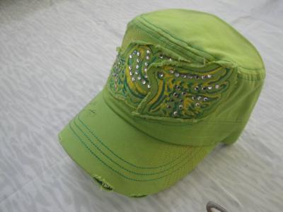 China Promotional Canvas / Cotton Baseball Caps For Girls, Patch Embroidery Ball CapsWith Velcro / Plastic Buckle for sale