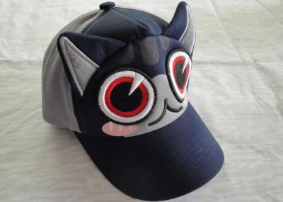China Cute Cat Shaped Kids Baseball Caps 100% Cotton Personalized For Children for sale