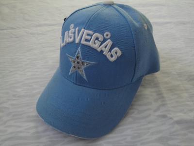 China 6 Panel Blue Mens Baseball Caps for sale