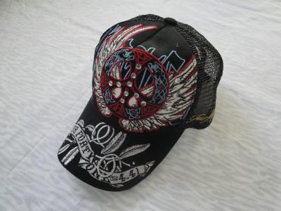 China 6 Panel Embroidered Unique Baseball Caps / Hats, Cool 100% Cotton Baseball Caps with Plastic Buckle for sale