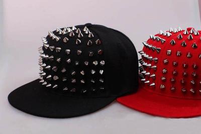 China Silver Rivet Hip-hop Snapback Baseball Punk Hat Fashion Style for sale
