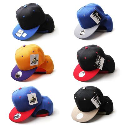 China Blank Snapback Baseball Caps Mix Color Plain Snapback Hat for Embroidery for sale
